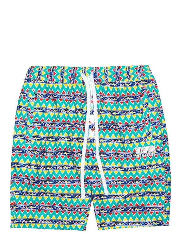 BILLIONAIRE BOYS CLUB Bel Air Printed Shorts - Green/white