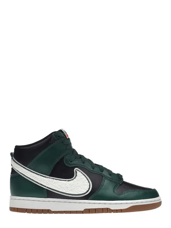 Nike Dunk High Chenille Swoosh - Green/black/white