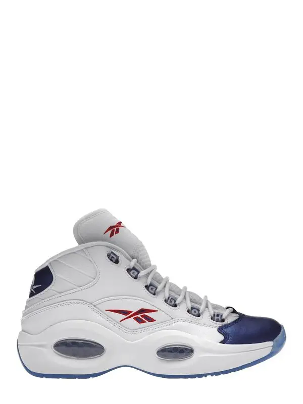 REEBOK Question Mid Blue Toe Sneakers - Footwear White/classic Cobalt Blue/clear