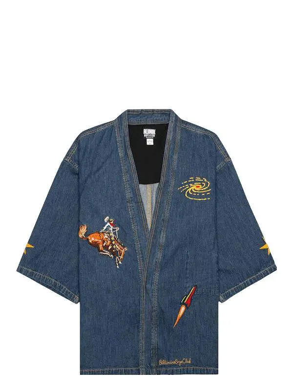 BILLIONAIRE BOYS CLUB Space Rider Kimono Shirt - Blue/denim