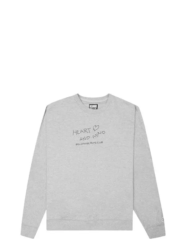 BILLIONAIRE BOYS CLUB Pheart Crewneck Sweatshirt - Gray