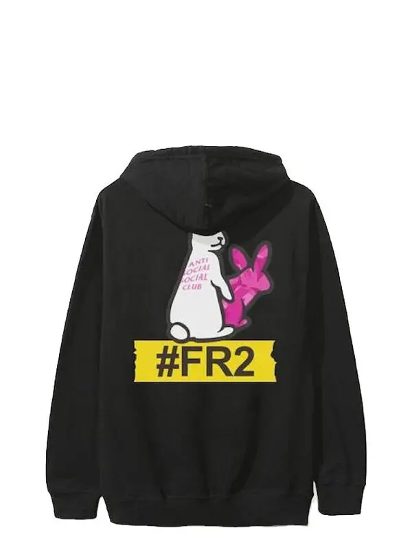 ANTI SOCIAL SOCIAL CLUB X Fr2 Serrated Hoodie - Black