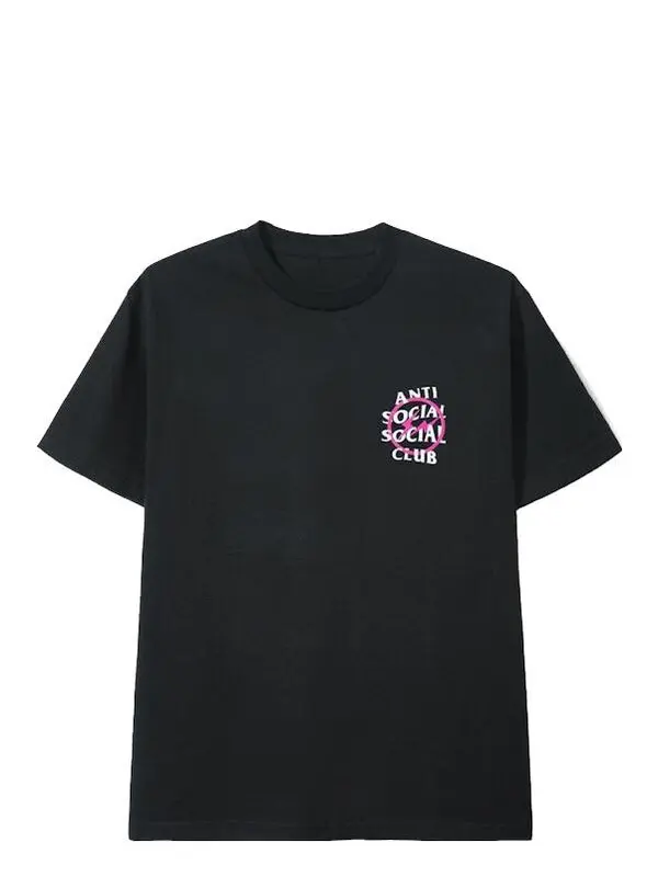 ANTI SOCIAL SOCIAL CLUB X Fragment Pink Bolt Tee Shirt - Black