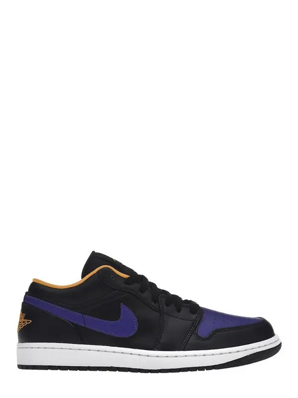 JORDAN 1 Low Dark Concord - Black/purple/yellow