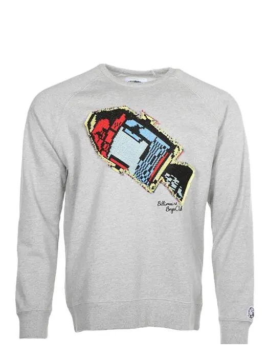 BILLIONAIRE BOYS CLUB Module Crew Sweater - Heather Grey