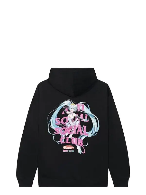 ANTI SOCIAL SOCIAL CLUB X Good Smile Racing Hatsune Miku Hoodie - Black