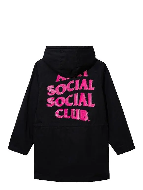 ANTI SOCIAL SOCIAL CLUB X Alpha M65 Hooded Field Jacket - Black
