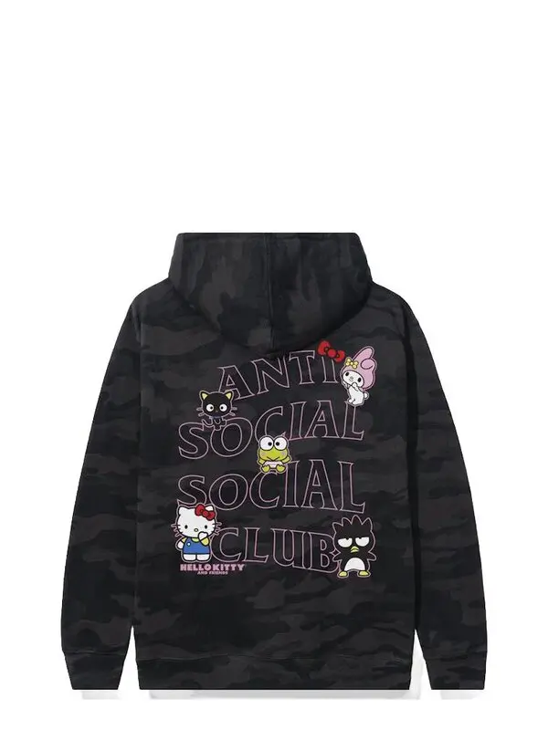 ANTI SOCIAL SOCIAL CLUB X Hello Kitty And Friends Camo Hoodie - Black Camo