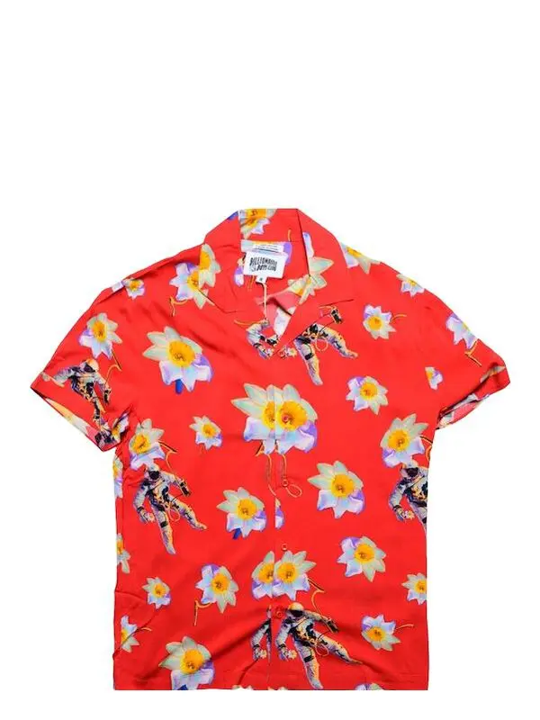 BILLIONAIRE BOYS CLUB Dream Space Woven Shirt - Red