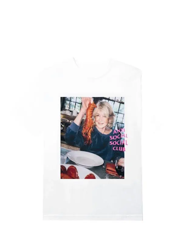 ANTI SOCIAL SOCIAL CLUB X Martha Stewart Lobster Tee - White