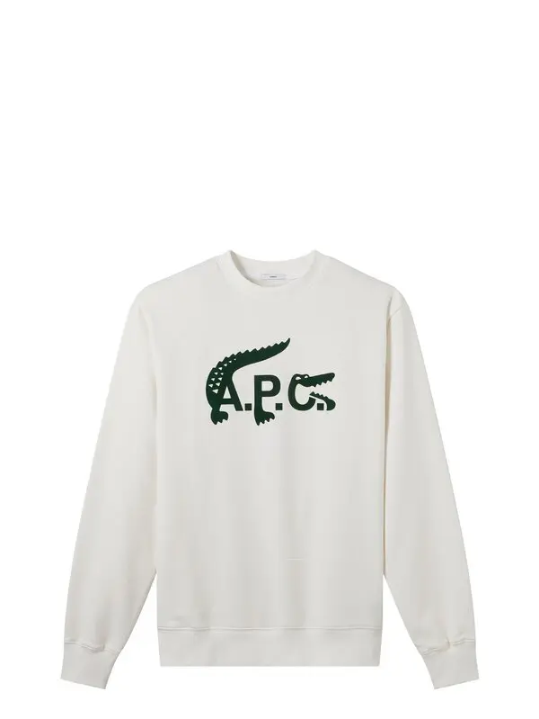 A.p.c. X Lacoste Sweatshirt - Ecru
