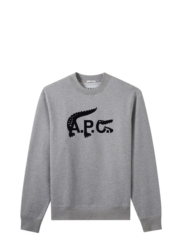 A.p.c. X Lacoste Sweatshirt - Heather Gray