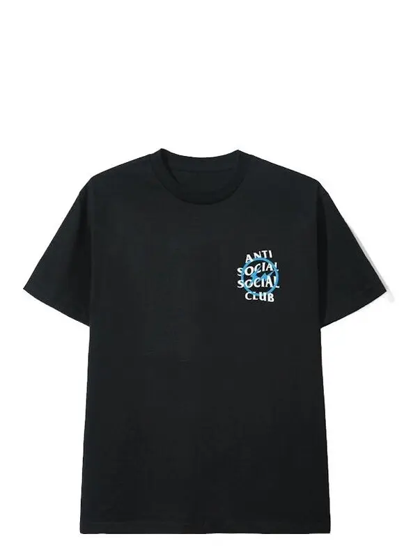 ANTI SOCIAL SOCIAL CLUB X Fragment Blue Bolt Tee Shirt - Black