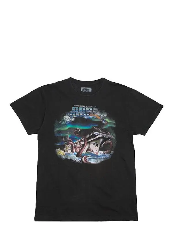 BILLIONAIRE BOYS CLUB Dark Aurora Knit Tee Shirt - Black