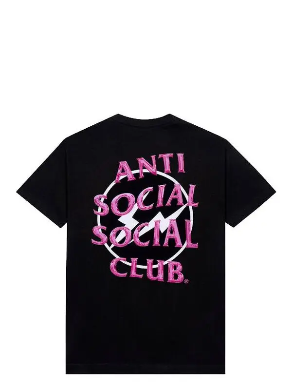 ANTI SOCIAL SOCIAL CLUB X Fragment Precious Petals Tee Shirt - Black Pink