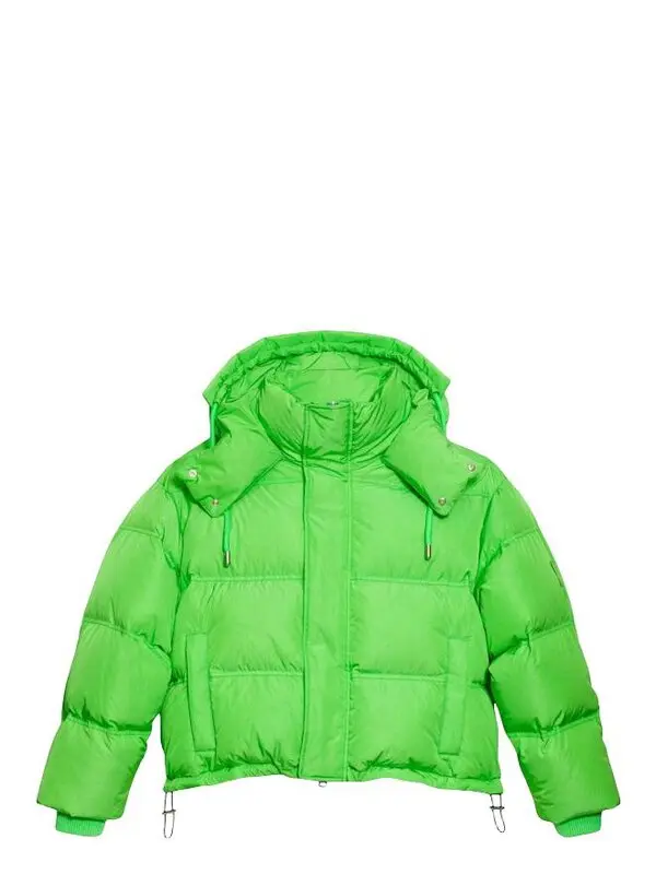 Ami De Coeur Patch Down Jacket - Green