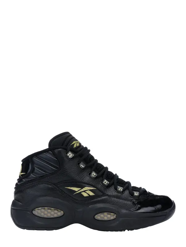 REEBOK Question Mid Sneakers - Black/gold