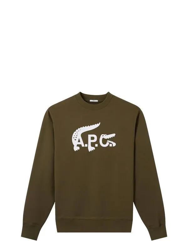 A.p.c. X Lacoste Sweatshirt - Khaki Green