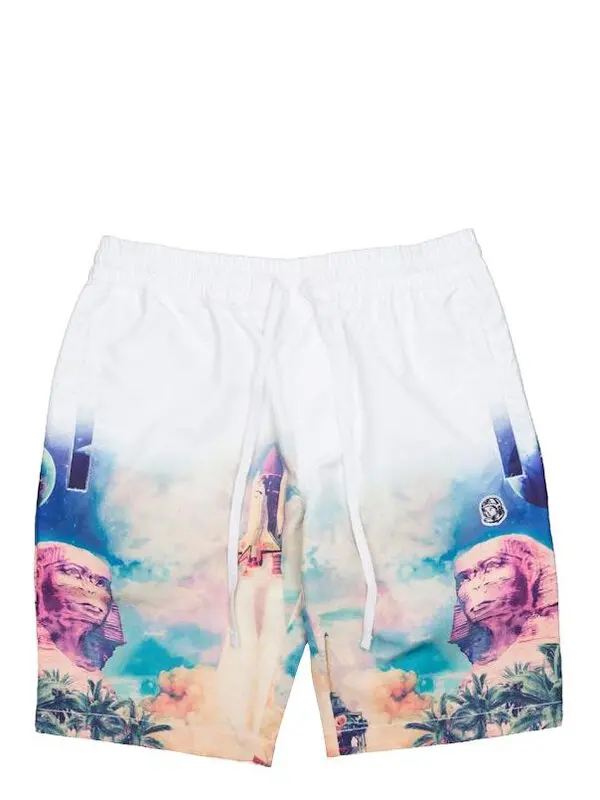 BILLIONAIRE BOYS CLUB Mirage Printed Shorts - White/bleach