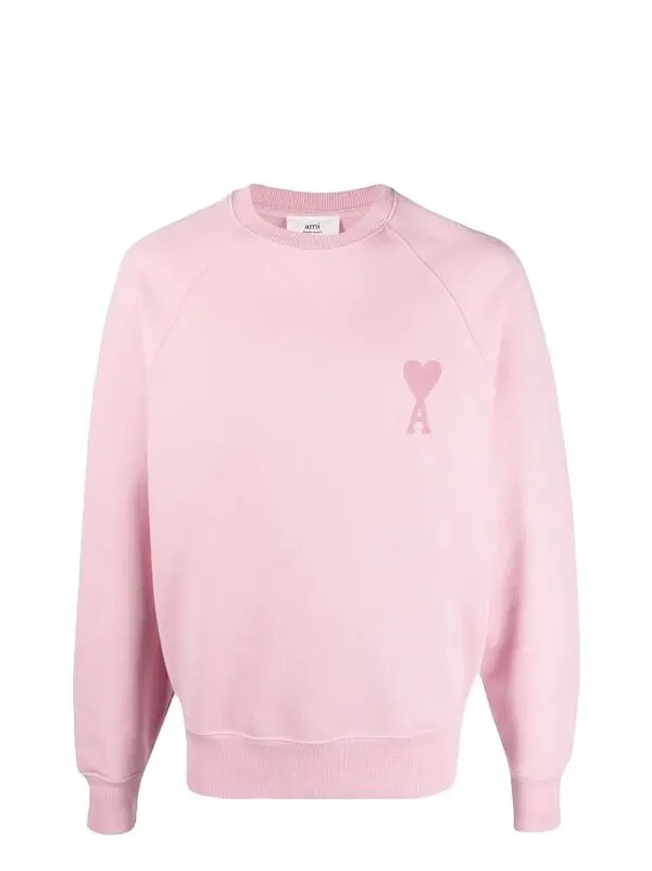 Ami De Coeur Tonal Sweatshirt - Pale Pink