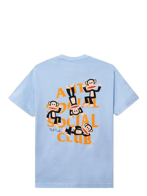 ANTI SOCIAL SOCIAL CLUB X Paul Frank Lounge Tee Shirt - Blue