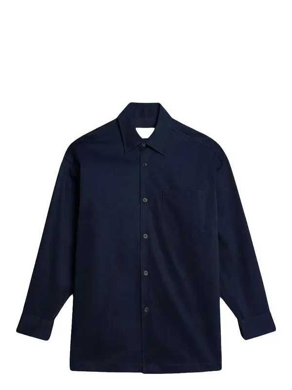 Ami Back Logo Shirt - Navy Blue