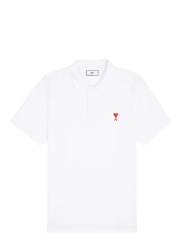 Ami De Coeur Polo Shirt - White/red