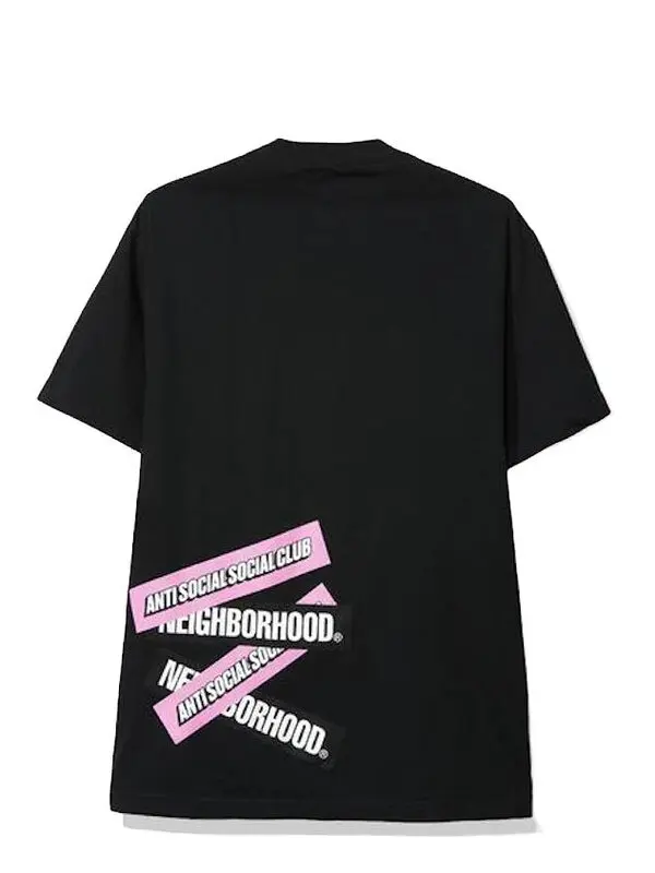ANTI SOCIAL SOCIAL CLUB X Neighborhood Stuck On You Tee Shirt - Black