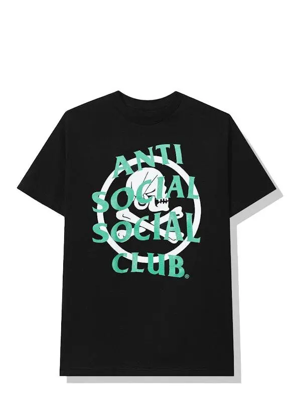 ANTI SOCIAL SOCIAL CLUB X Neighborhood Cambered Tee Shirt - Black