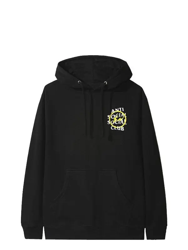 ANTI SOCIAL SOCIAL CLUB X Fragment Yellow Bolt Hoodie - Black