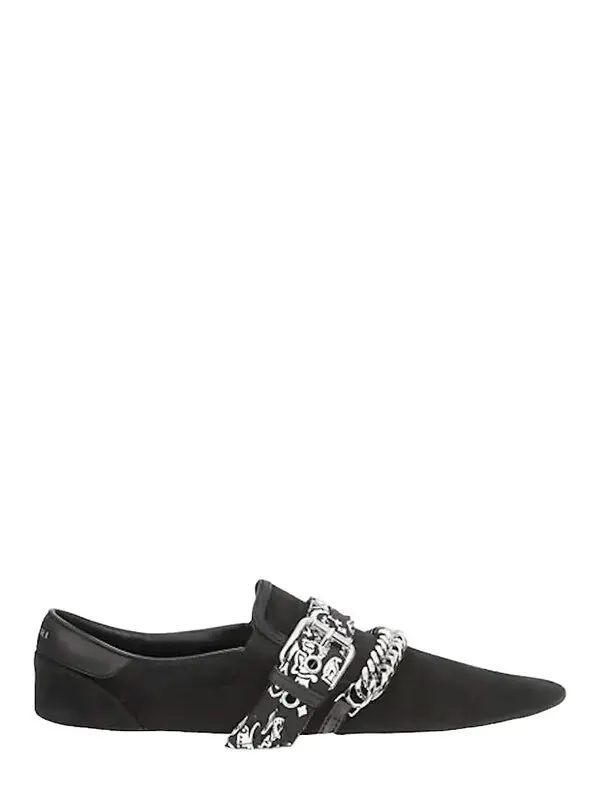 Amiri Bandana Buckle Slip-on Sneakers - Black