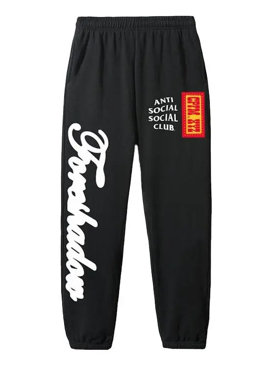 ANTI SOCIAL SOCIAL CLUB X Cpfm Sweatpants - Black