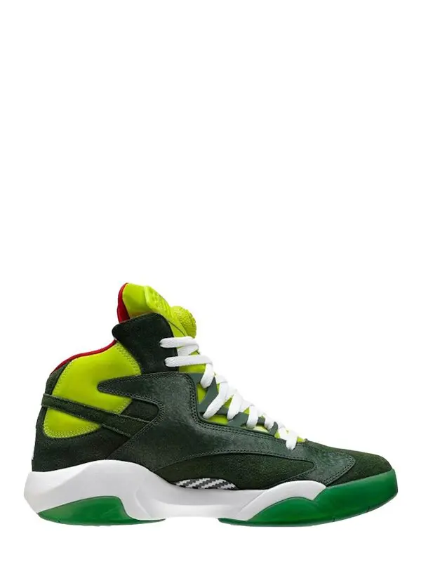 REEBOK Shaq Attaq Ghost Of Christmas Present Sneakers - Green/white