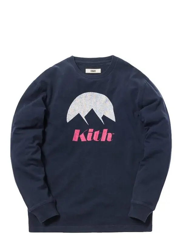 Kith Something Else Long Sleeve Tee Shirt - Navy Blue
