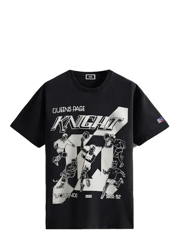 Kith Russell Athletic Cuny Queens College Knights Vintage Tee Shirt - Black