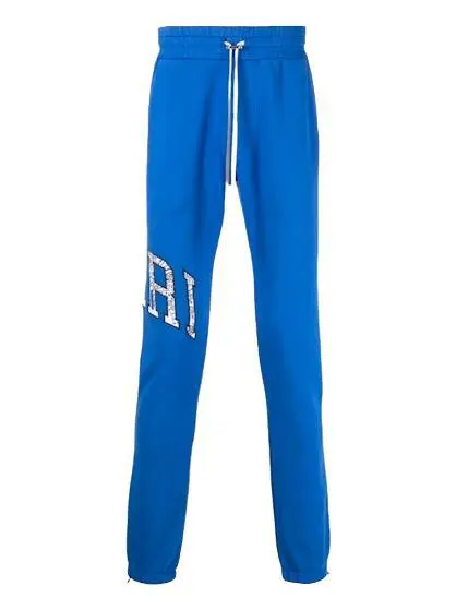 Amiri Bandana Applique Sweatpants - Blue