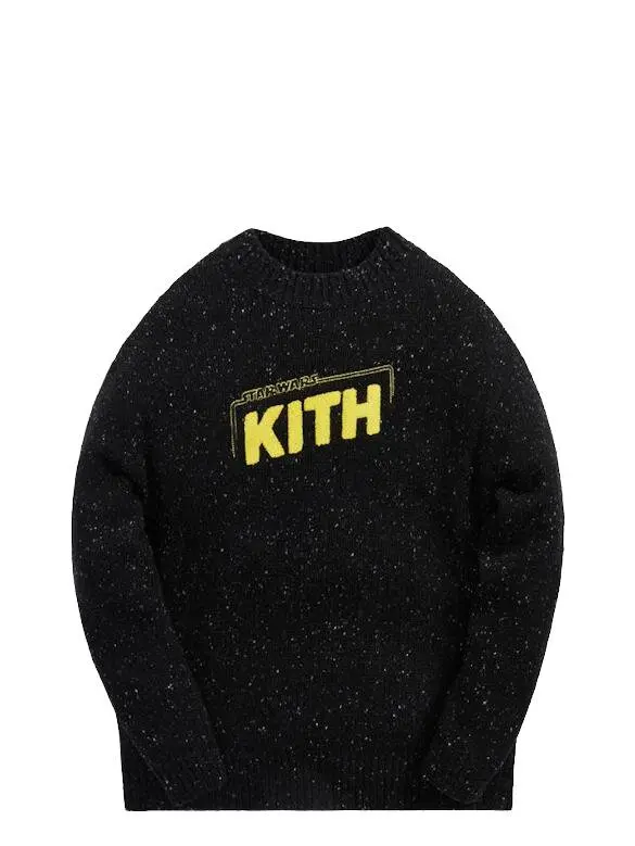 Kith X Star Wars Galaxy Crewneck Sweatshirt - Black