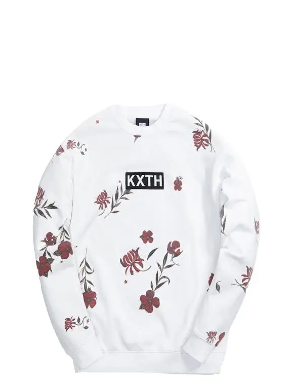 Kith Summer Floral Crewneck Sweatshirt - White