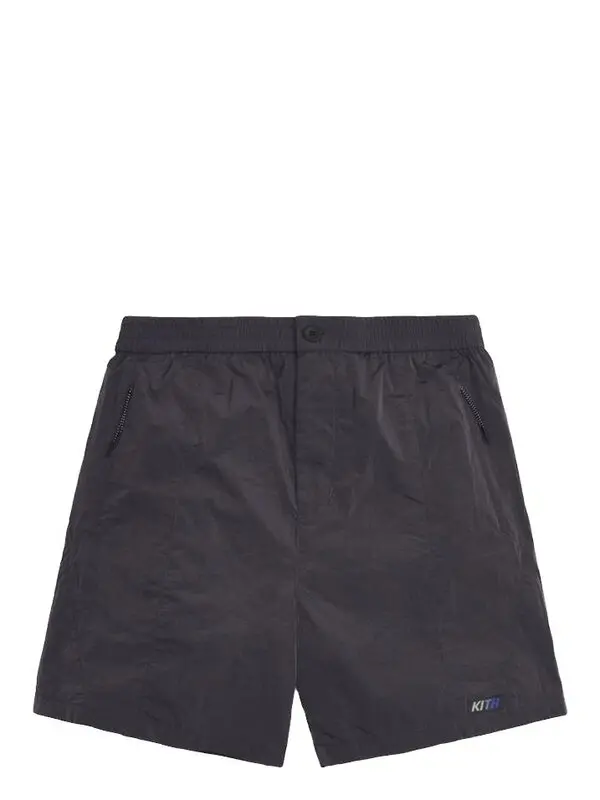 Kith Solid Sporty Wrinkle Short - Battleship