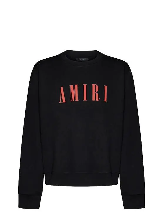 Amiri Core Logo Crewneck Sweatshirt - Black/red