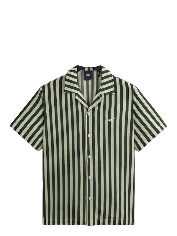 Kith Striped Thompson Camp Collar Shirt - Agate
