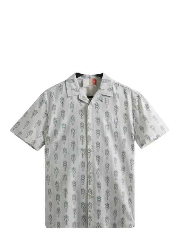 Kith Printed Thompson Stiped Ornament Camp Collar Shirt - Atlas