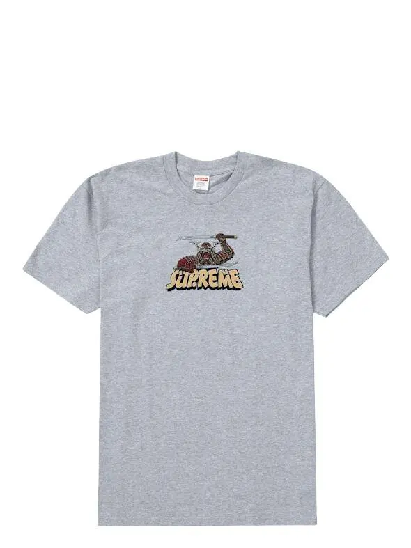 Supreme Samurai Tee Shirt - Heather Grey