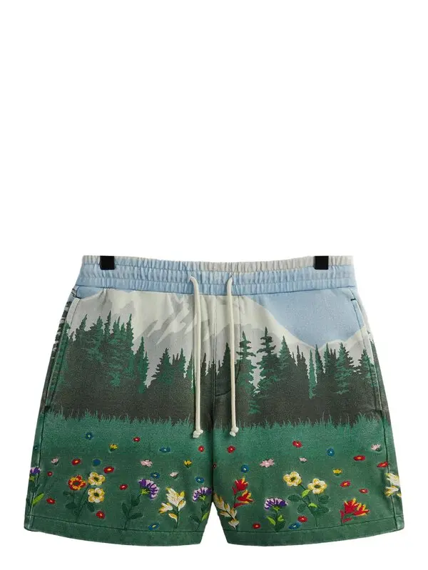 Kith Scenic Fleece Curtis Short - Larimar