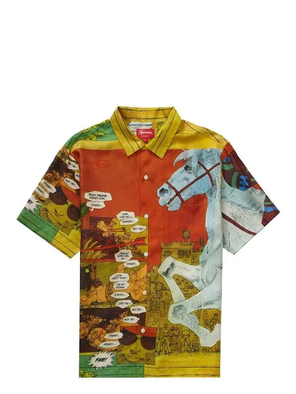 Supreme Ronin Silk Short Sleeve Shirt - Gold