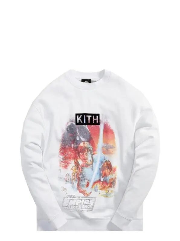 Kith X Star Wars Empire Crewneck Sweatshirt - White