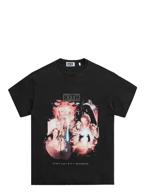 Kith X Star Wars Beginning Vintage Tee Shirt - Black