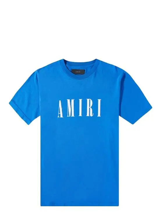 Amiri Core Logo Tee Shirt - Blue White