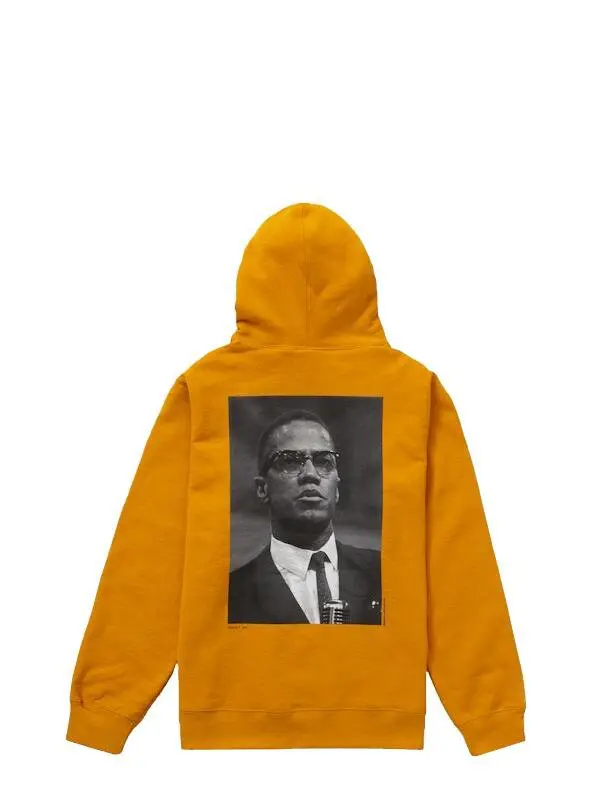 Supreme Roy Decarava Malcolm X Hooded Sweatshirt - Gold