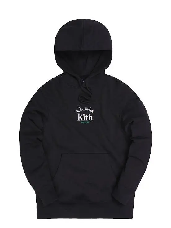 Kith Sleigh Serif Hoodie - Black